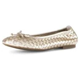 Ballerina Gabor "Eleganter Ballerina", Damen, Gr. 39, gold, Schuhe Ballerina