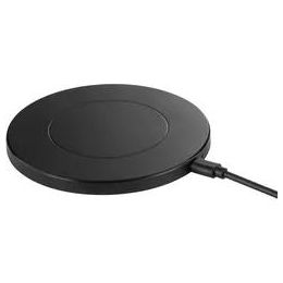 Brilliant Wireless Charger, schwarz, B:12cm H:0,8cm T:12cm, Ladeger&auml;te, &Oslash; 12 cm, 150 cm Kabell&auml;nge, 15 W, USB