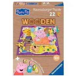 Puzzle Ravensburger "Peppa Wutz - Peppa Pig Freundschaftsparty", bunt, Puzzles, KinderB:19,2cm H:19,2cm, Holz, Made in Europe, B:19,2cm H:19,2cm
