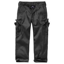 Cargohose BRANDIT "Brandit Kids US Ranger Trouser", Jungen, Gr. 170/176, Normalgr&ouml;&szlig;en, schwarz, 80% Polyester, 20% Baumwolle, normal, Hosen Cargohose