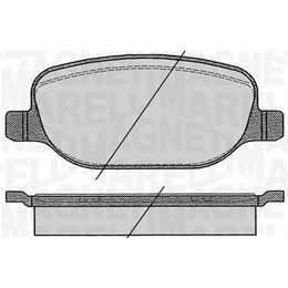 MAGNETI MARELLI Bremsbelagsatz, Scheibenbremse 363916060425 f&uuml;r Fiat ALFA ROMEO