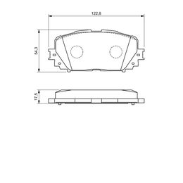 Bosch Bremsbelagsatz, Scheibenbremse 0986494196 f&uuml;r LEXUS TOYOTA