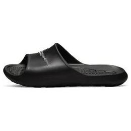 Badesandale Nike SPORTSWEAR "VICTORI ONE SHOWER SLIDE", Damen, Gr. 41, schwarz-wei&szlig; (schwarz, wei&szlig;), Synthetik, kontrastfarbene Details, unifarben, Schuhe Schlappen Badeschuh Badelatschen Pantolette Sommerschuh, Badelatschen