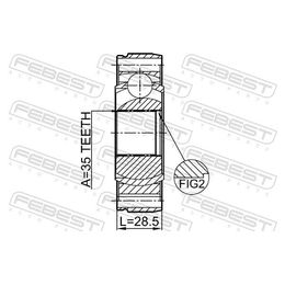 FEBEST Gelenk, L&auml;ngswelle 2011jksha f&uuml;r CHRYSLER ALFAROME/FIAT/LANCI