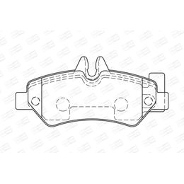 Champion Bremsbelagsatz, Scheibenbremse 573729ch f&uuml;r MERCEDES-BENZ VW
