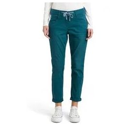 7/8-Hose Tom Tailor "Tapered", Damen, Gr. 40, L&auml;nge 28, deep meadow gree, Web, Obermaterial: 92% Baumwolle, 5% Polyester, 3% Elasthan. Futter: 100% Baumwolle, 7/8-L&auml;nge, Hosen 7/8-Hose, mit Bindeband am B&uuml;ndchen