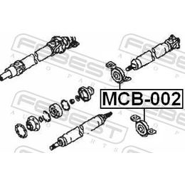 FEBEST Lager, Gelenkwellenmittellager mcb002 f&uuml;r MITSUBISHI