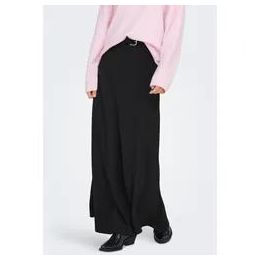 Jacqueline de Yong Maxirock JDY "JDYAYA MW MAXI SKIRT WVN DIA", Damen, Gr. M, schwarz, Web, Obermaterial: 100% Polyester, unifarben, kn&ouml;chellang, R&ouml;cke Maxirock