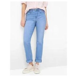 5-Pocket-Jeans Brax "Style MARY", Damen, Gr. 50, Normalgr&ouml;&szlig;en, hellblau, Denim/Jeans, 75% Baumwolle, 17% Polyester, 5% Elastomultiester, 3% Elasthan, Jeans 5-Pocket-Jeans