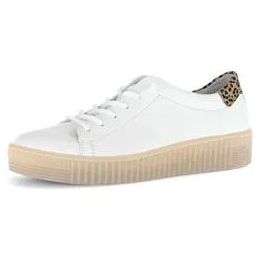 Sneaker Gabor "Sneaker low", Damen, Gr. 36, creme, Schuhe Sneaker