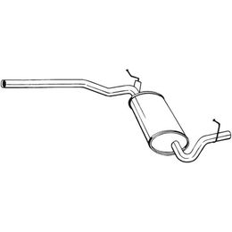 BOSAL Mittelschalld&auml;mpfer 282375 f&uuml;r Audi