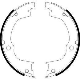 Hella Bremsbackensatz, Feststellbremse 8da355050791 f&uuml;r AMC HOLDEN CHEVROLET (SGM) Suzuki
