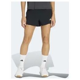 Shorts Adidas PERFORMANCE "WE MIN 2IN1 SH", Damen, Gr. XXL, N-Gr, schwarz, normal, gr., Obermaterial: 100% Polyester, Hosen Shorts