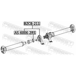 FEBEST Lager, Gelenkwellenmittellager bzcb211 f&uuml;r Mercedes