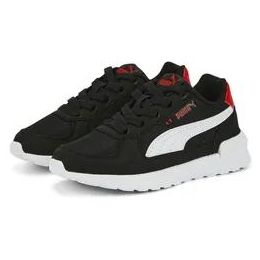 Sneaker Puma "Graviton Sneakers Jugendliche", Jungen, Gr. 28.5, wei&szlig; (schwarz, wei&szlig; rot), Obermaterial: Textil, Synthetik. Futter: Textil. Innensohle: Textil. Laufsohle: Synthetik, Gummi, Schuhe Sneaker