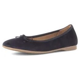 Ballerina Gabor "Eleganter Ballerina", Damen, Gr. 35, blau, Schuhe Ballerina