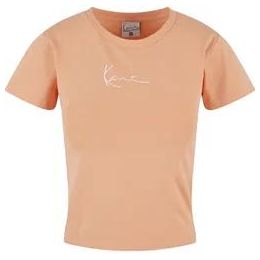 T-Shirt Karl Kani "Karl Kani Damen", Damen, Gr. XS, apricot, 95% Baumwolle, 5% Elasthan, slim fit, Rundhals, Shirts T-Shirt