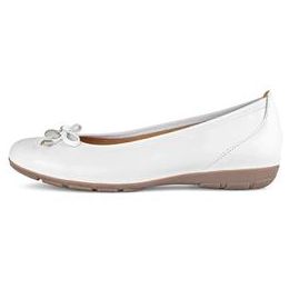 Ballerina Gabor "Sportliche Ballerina", Damen, Gr. 40,5, wei&szlig;, Schuhe Ballerina