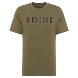T-Shirt Mustang "T-Shirt Style Austin 1er Pack", Damen, Gr. XL, gr&uuml;n (olivgr&uuml;n), Obermaterial: 100% Baumwolle CO(Bio)., Shirts T-Shirt