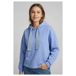 Kapuzensweatshirt Pieces "PCCHILLI LS GLITTER HOODIE NOOS BC", Herren, Gr. XS, hydrangea detail:wide lurex, Sweatware, Obermaterial: 50% Baumwolle, 50% Polyester, unifarben, regular fit normal, ohne Ausschnitt, Rippstrickb&uuml;ndchen, Sweatshirts, mit Kordelzug in Kontrastfarbe