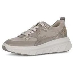 Sneaker Gabor "Sneaker low", Damen, Gr. 41, beige, Schuhe Sneaker