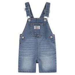 Levi's Latzjeans LEVI'S KIDS "LVN SHORTALL", M&auml;dchen, Gr. 9M74, N-Gr, indigo champion, Denim/Jeans, Obermaterial: 54% Baumwolle, 27% Polyester, 17% Viskose, 2% Elasthan, Basic, Jeans, UNISEX