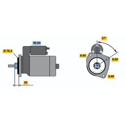 Bosch Starter 0986016340 f&uuml;r VW