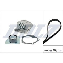 DOLZ Wasserpumpe + Zahnriemensatz kd247 f&uuml;r RENAULT