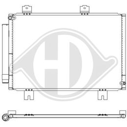 DIEDERICHS Kondensator, Klimaanlage dcc1967 f&uuml;r HONDA