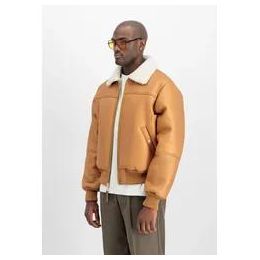 Bomberjacke Alpha Industries "B-15 Modified", Herren, Gr. XXL, camel, Obermaterial: 100% Polyester, Futter: 100% Polyester, Jacken Bomberjacke