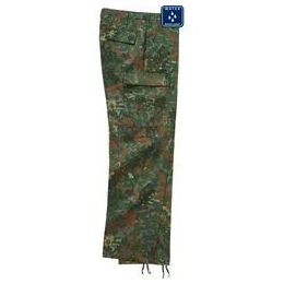 Cargohose BRANDIT "Brandit Herren US Ranger Cargo Pants", Damen, Gr. L, US-Gr&ouml;&szlig;en, flecktarn, 65% Polyester, 35% Baumwolle, loose fit, Hosen Cargohose