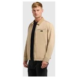 Blouson Khujo "DEDDY", Herren, Gr. XXL, beige, Canvas, 100% Baumwolle, regular fit h&uuml;ftlang, mit Druckknopf, Jacken Blouson