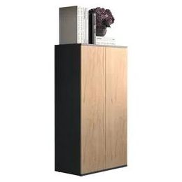Kommode Vcm "Holz Kommode Sideboard Anrichte Dalosa 3 Dreht&uuml;ren", braun (anthrazit, honig, eiche), B:60cm T:32cm, Sideboards, Kommode