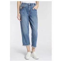 Straight-Jeans Herrlicher "Brooke Denim Light", Damen, Gr. 32, N-Gr, sun faded, Denim/Jeans, Obermaterial: 98% Baumwolle, 2% Elasthan, loose fit kn&ouml;chelfrei, Jeans Straight-Jeans, krempelbar