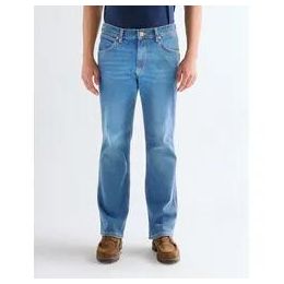 Bootcut-Jeans Wrangler, Herren, Gr. 38, L&auml;nge 32, vintage_worn, Denim/Jeans, Obermaterial: 99% Baumwolle, 1% Elasthan, bootcut fit lang, Jeans, Bootcut fit
