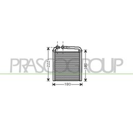 PRASCO W&auml;rmetauscher, Innenraumheizung vg036h002 f&uuml;r VW