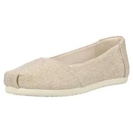 Toms Shoes Ballerina TOMS "TOMS Ballerinas Textil", Damen, Gr. 39, gold, Textil, Schuhe Ballerina