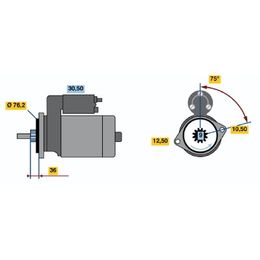 Bosch Starter 0986010530 f&uuml;r VW