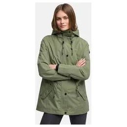 Outdoorjacke Marikoo "Bonbonparty", Damen, Gr. L, olive leaf, Obermaterial: 100% Polyester; Futter: 100% Polyester; Wattierung: 100% Polyester; &Auml;rmelfutter: 100% Polyester, Jacken Outdoorjacke, leichte &Uuml;bergangsjacke