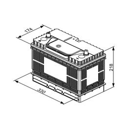 Bosch Starterbatterie T3 12 V, 105 Ah, 800 A 0092t30500 12V 68Ah 800A f&uuml;r Volvo Fiat Ford LAND ROVER TOYOTA