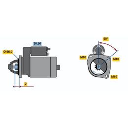 Bosch Starter 0986021051 f&uuml;r Volvo RENAULT