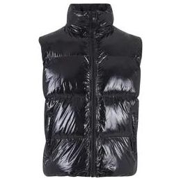 Jerseyweste DEF "DEF Herren DEF Shiny Puffer vest", Herren, Gr. XL, schwarz, 100% Polyester, Westen