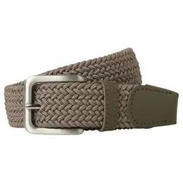 Jack & Jones Stretchg&uuml;rtel JACK & JONES "JACSPRING WOVEN BELT NOOS", Herren, Gr. 80, tan detail:tone in tone, Materialmix, Flechtoptik, unifarben, G&uuml;rtel, Materialmix, verschiedene L&auml;ngen