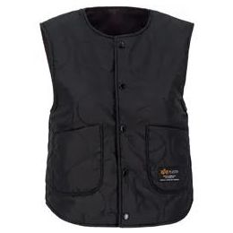Wendejacke Alpha Industries "Reversible Vest W", Damen, Gr. XS, schwarz, Obermaterial: 100% Polyester, Jacken