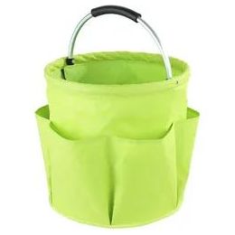 Gartensack Maximex, gr&uuml;n, B:35cm H:35cm, Polyester, Auffangbeh&auml;lter, Aufbewahrungskorb mit 6 Taschen f&uuml;r Gartenwerkzeug