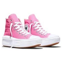 Sneaker Converse "CHUCK TAYLOR ALL STAR MOVE PLATFOR", Damen, Gr. 37,5, pink, wei&szlig;, schwarz, Textil, Schuhe Sneaker