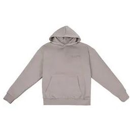 Kapuzensweatshirt DROPSIZE "Dropsize HEAVY OVERSIZE EMBO HOODIE", Herren, Gr. M, moon rock, 70% Baumwolle, 30% Polyester, Sweatshirts