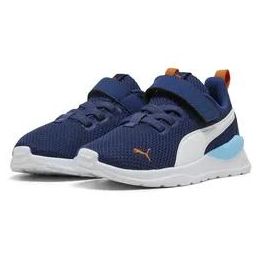 Sneaker Puma "Anzarun Lite Kids Sneaker Kinder", Kinder, Gr. 29, blau jewel wei&szlig; vermillion orange, Obermaterial: Textil, Synthetik. Futter: Textil. Innensohle: Textil. Laufsohle: Synthetik, Gummi, Schuhe Sneaker