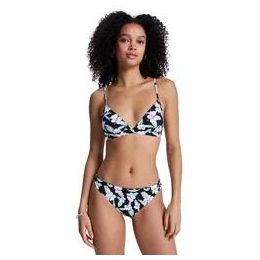 Triangel-Bikini Roxy "Printed Essentials Set", Damen, Gr. XS, Cup B, anthrazit spring charming sma, Obermaterial: 85% Microfaser, 15% Elasthan;, Bikini-Sets Triangel-Bikini