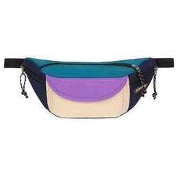 Bauchtasche Eastpak "WAY HOT WAIST PAK'R Vintage Block", Damen, Gr. B/H/T: 34,5cm x 17cm x 12cm, bunt, Textil, Taschen, Unisex G&uuml;rteltasche, Crossbody-Bag mit farbigen Kontrastbes&auml;tzen